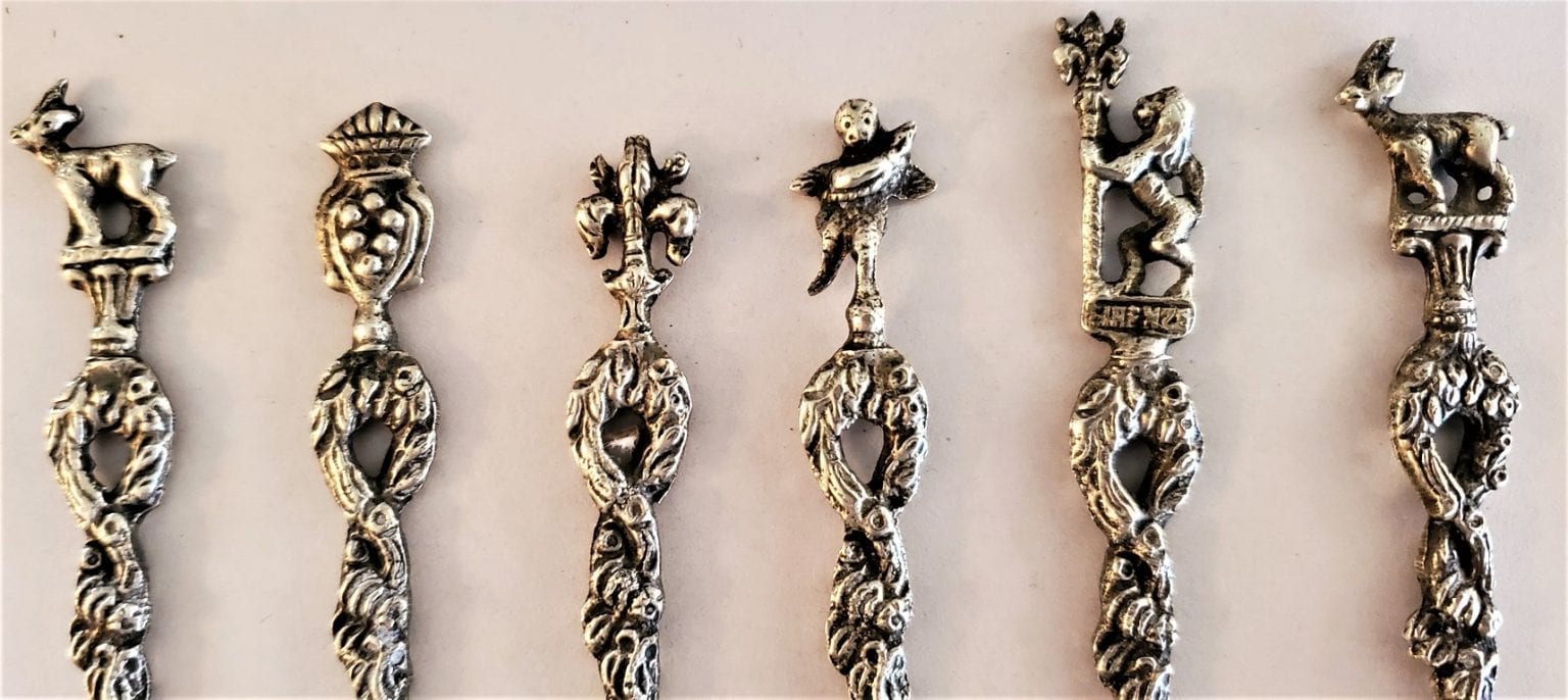 Set of 12 Silver Plated Italian Masonic Forks and Spoons – Rockwell ...