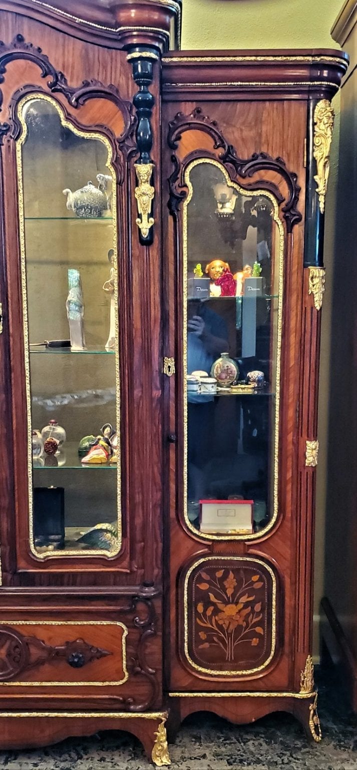 19C French Empire/Rococo/Neo Classical Revival Style Vitrine – Rockwell ...