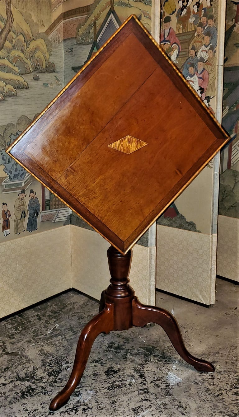 Early 19C American Sheraton Tilt top Table of neat proportions ...