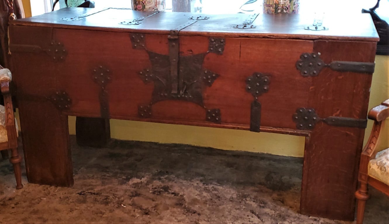 Rare Late Medieval 16th Century German Wrought Iron Oak Chest or ...